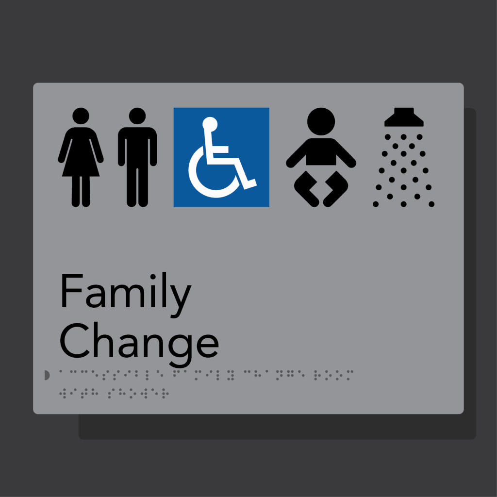Family Change Braille Tactile Sign - Tiger Corporation